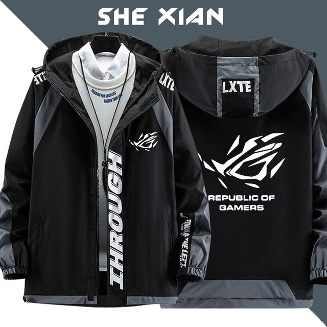 ASUS Republic of Gamers ROG Prodigal Eye Logo Clothes Graphics Bar Men ...