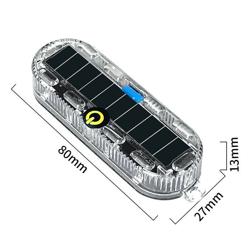 Solar flash warning light for automobiles, anti-rear collision lights ...