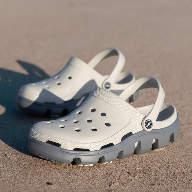 Rubber-soled Crocs Men's Summer Outerwear Home Anti-Slip Thick-Soled ...