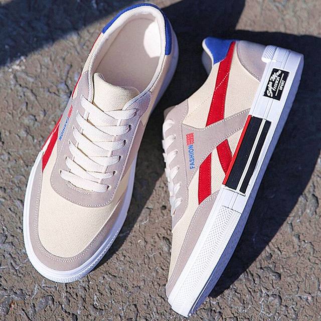 Low canvas shoes Men's spring 2025 new breathable casual flat shoes ...