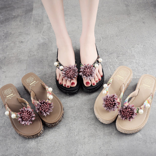 2024 new style flip-flops for women, platform sandals, summer beach ...
