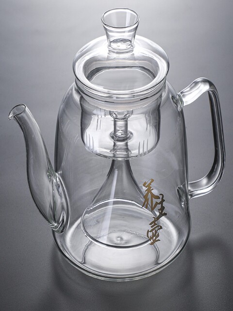 Electric ceramic stove, heat-resistant glass steaming tea kettle, steam ...