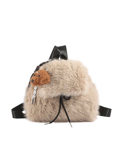 UR fur backpack 2025 spring and summer new trendy niche high-end ...