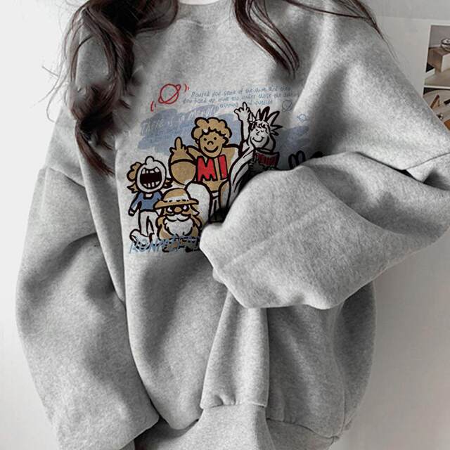 American lazy chic sweatshirt for women 2024 new autumn and winter plus ...