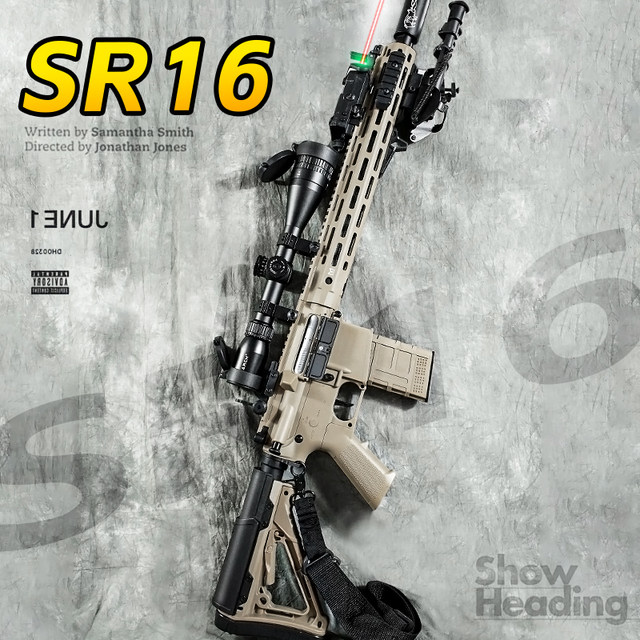 SR16 Bohan second generation Jinbo version electric burst toy gun wargame launcher adult cs boy m416