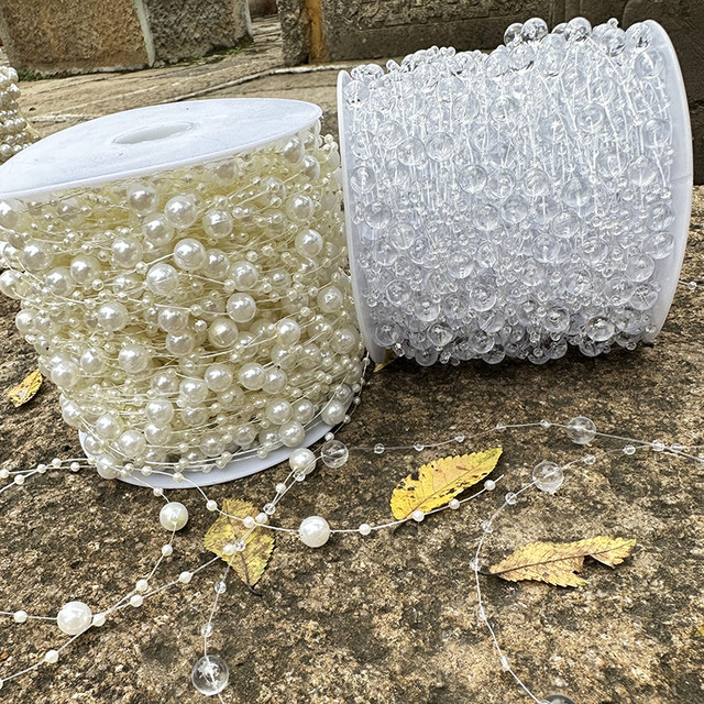 Pearl skewers rolled tube connecting beading beads, wedding ceiling ...