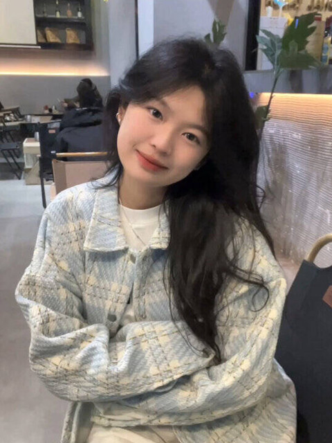 Advanced sensor small incense vintage plaid jacket outer spring 2024 ...