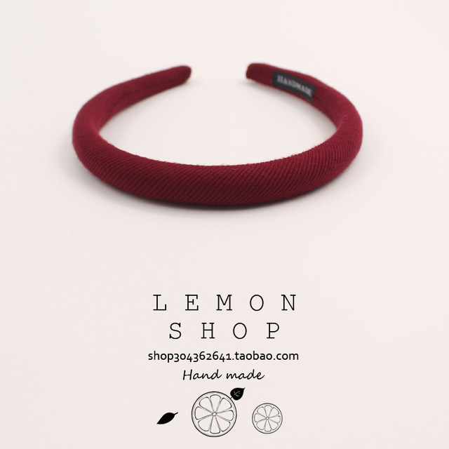 Red headband, new year headband, high-end autumn and winter hair ...