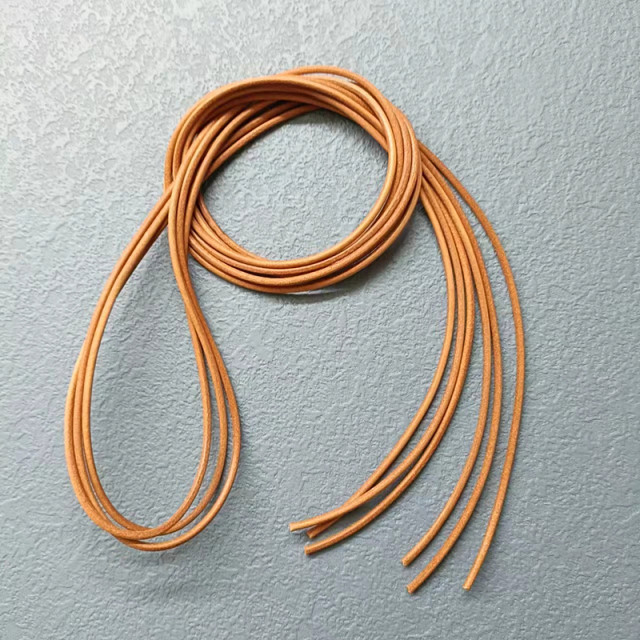 High-grade cowhide rope handmade rope round retro cowhide rope bag ...