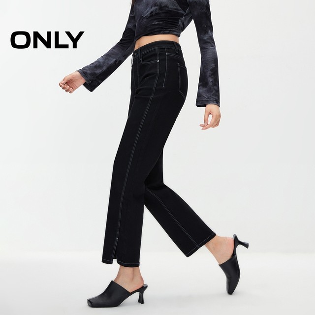ONLY2025 spring new style casual versatile high-waisted straight pants ...