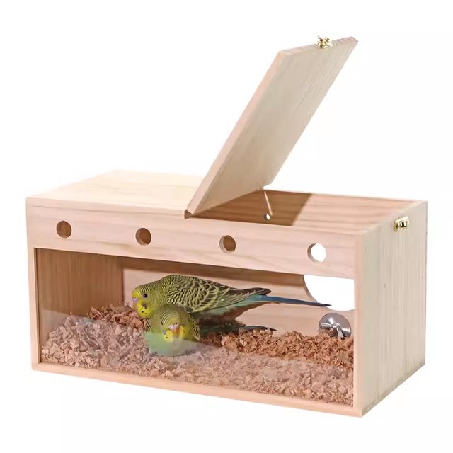 Parrot breeding box tiger skin peony Xuanfeng bird nest horizontal ...