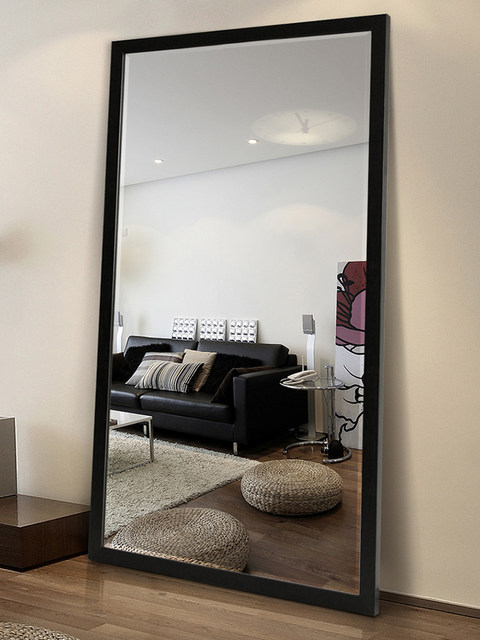 Simple and modern three -dimensional mirror full -body mirror wearing ...