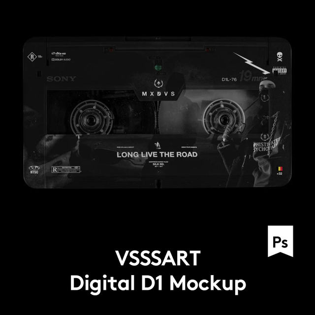 Trendy Retro Digital Video Tape -Design Display Style Machine Template ...
