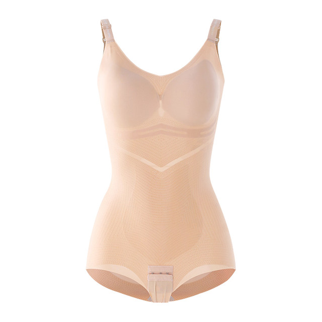 Ice Silk Thin One-piece Body Shaping Garment for Women with Breast Pads ...