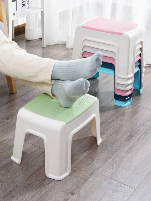 Plastic Stool Bathroom Toilet Small Stool For Home Non Slip Chair kids ...