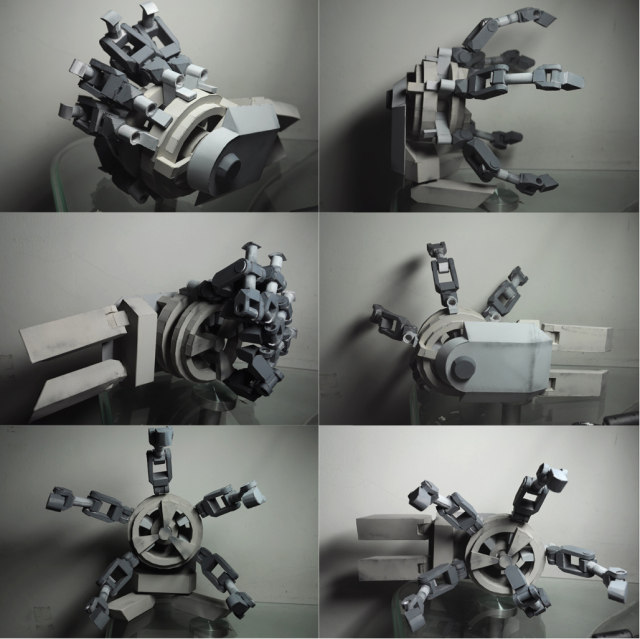 Paper art machinery machine manipulator movable and bendable handmade ...