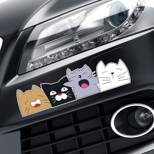 Car rear cute car stickers bumper scratches cover car stickers electric ...