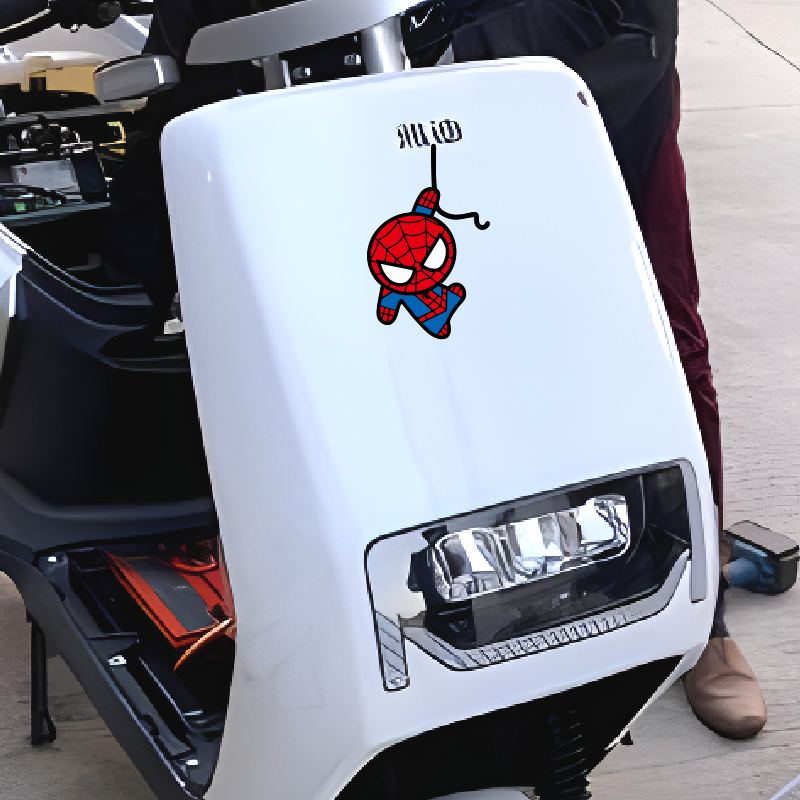 Spiderman car stickers scratches cover cover stickers rearview mirror ...