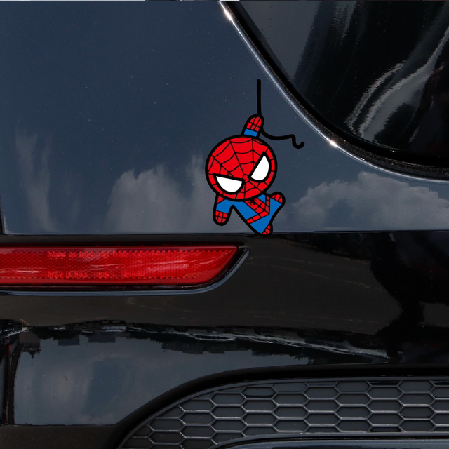Spiderman car stickers scratches cover cover stickers rearview mirror ...