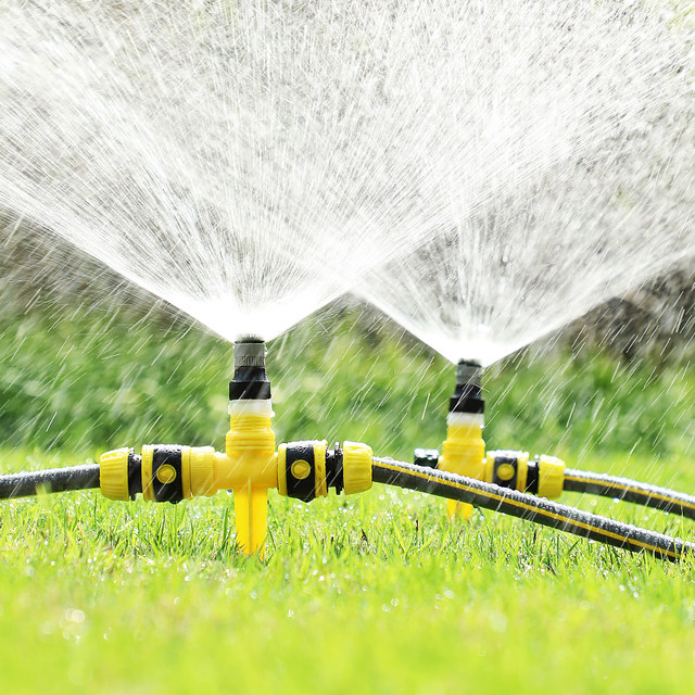 Adjustable 360-degree automatic sprinkler garden lawn irrigation ...