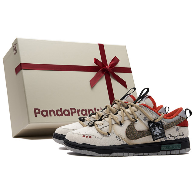 Panda Prank Nike Dunk Low Christmas Limited Sports and Casual Shoes Men ...