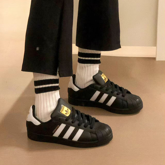 adidas Adidas clover men and women low-cut shell toe gold label classic ...