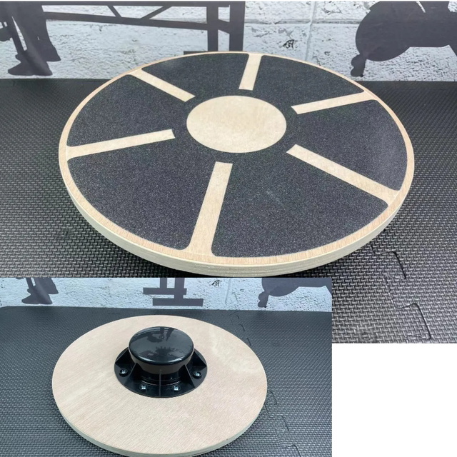 Round wooden yoga balance board sense fitness coordination ...