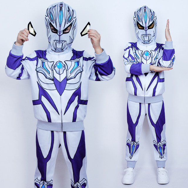 Ultraman Clothes Boys Autumn Clothing Suit 2024 New Boys Trendy Spring ...