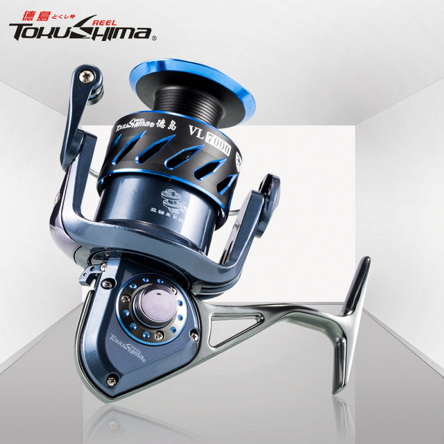 Tokushima VL anti-seawater fishing wheel full metal line cup fishing ...