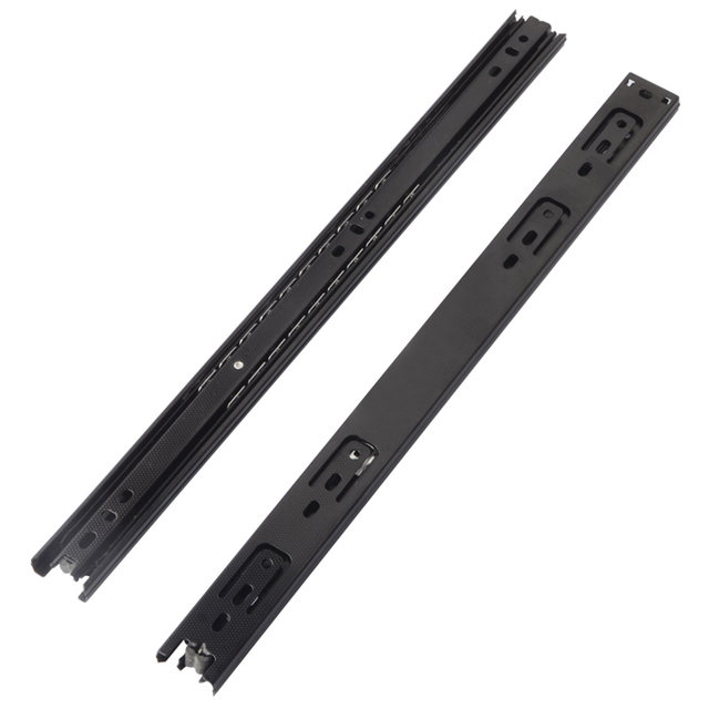 30 wide cold-rolled steel drawer rail slide rail three-section mute ...
