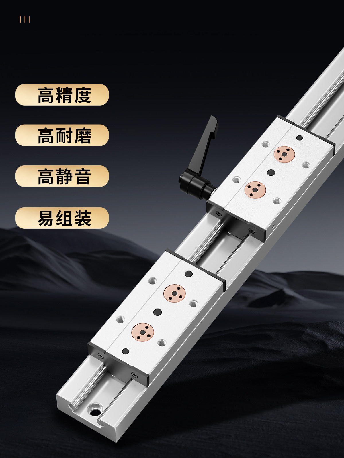 Dual-Axis Linear Guide Rail - SGR/SGB Sliding Table Roller