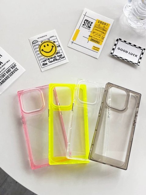 Suitable for Apple iphone15proma square straight edge mobile phone case ...