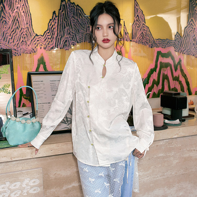 Fairy's Pocket New Chinese Style Shirt Women's 2024 Autumn New Style ...