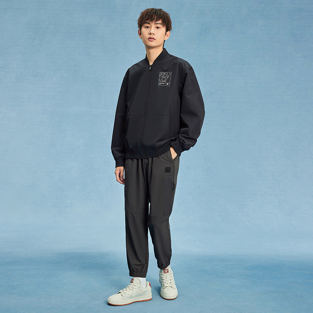 Extstep double-layer jacket men's spring new versatile loose woven men ...