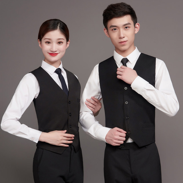 Hotel waiter work clothes for women vest catering hotel supermarket ...