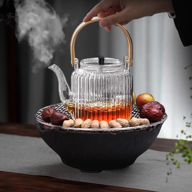 Glass teapot tea house -resistant high temperature -resistant boiled ...