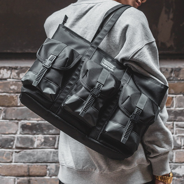 iMipack functional style carbon fiber pattern multi-pocket dark multi ...