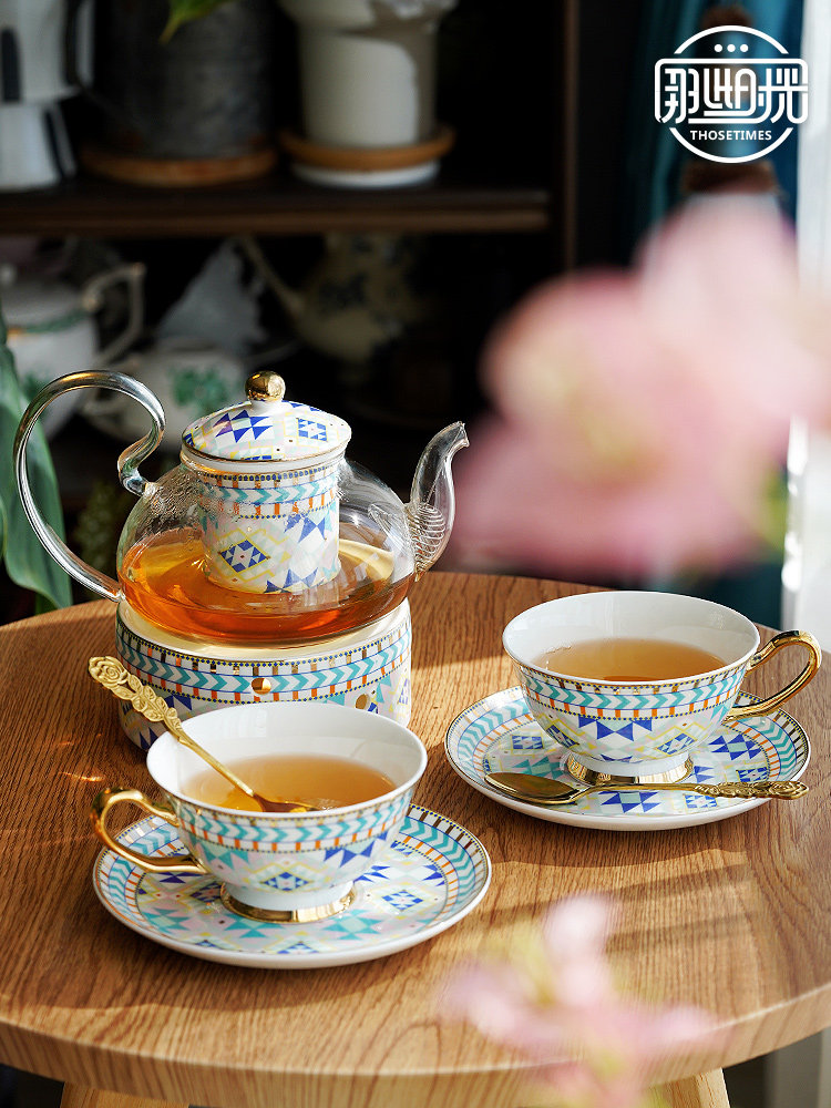 Those Times 6-Person Herbal Tea Set - Country Style Afternoon Tea Cup ...