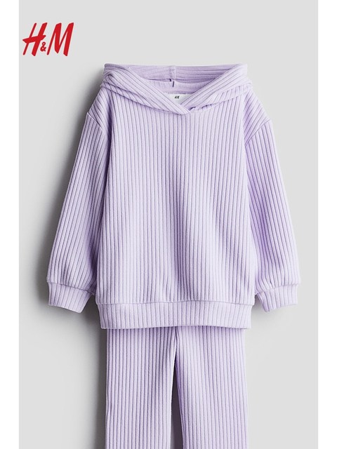 HM Children's Clothing Girls Set 2-Piece Summer Soft Knitted Hoodie ...