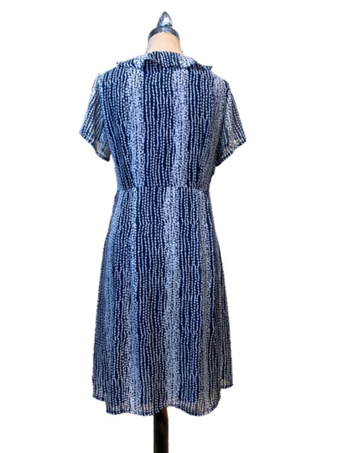 Ligui chiffon ruffled small V-lap floral stripes small fresh style ...