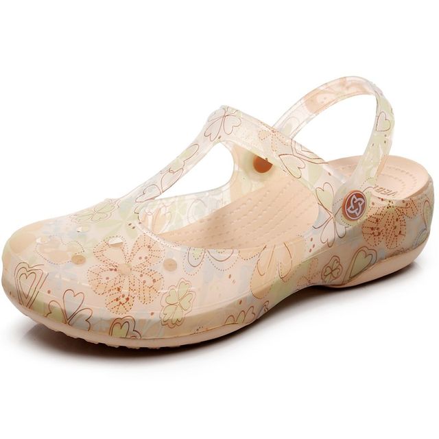 VEBLEN Crocs Women's Summer Non-Slip Soft Soled Beach Shoes Baotou ...