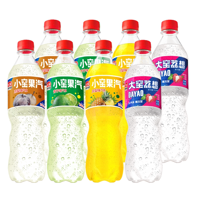 Wu Jing endorses Dayao soda, Xiaoyao fruit jelly pear guest fruity carbonated drink 520mL*8 ...