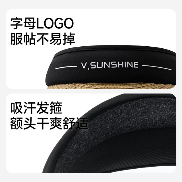 VVC sun protection hat women's anti-UV face covering outdoor empty top ...