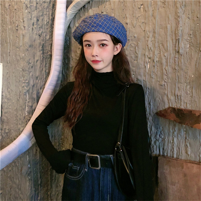 High -necked bottom shirt women in autumn and winter with 2021 new ...