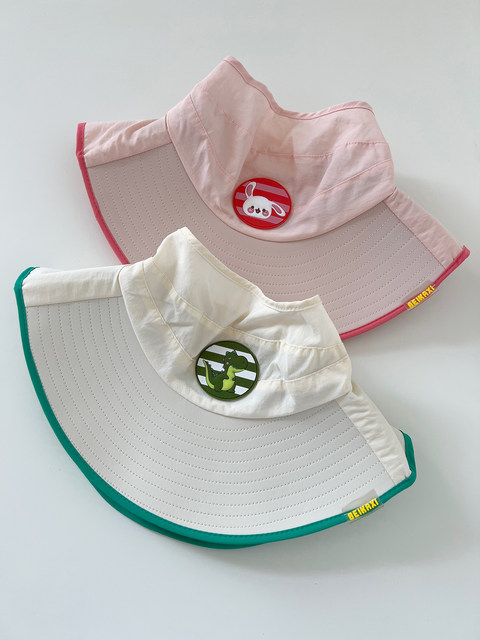 Children's sunscreen caps anti -ultraviolet male girl baby baby sun hat ...