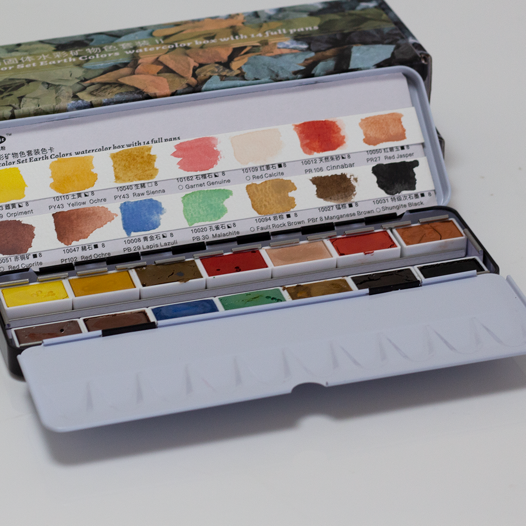 Dominique solid watercolor classic mineral color set 2 all mineral ...