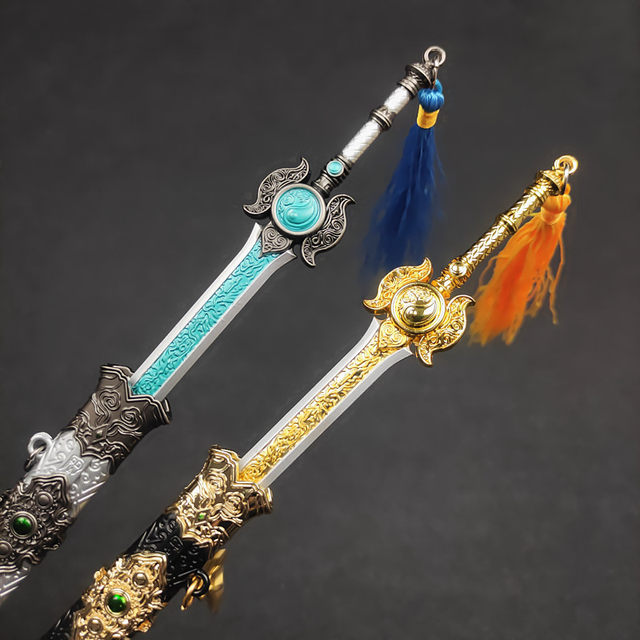 Ancient famous sword sword small mini sword with light and shadow sword ...