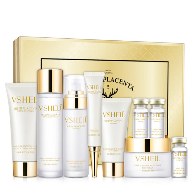 vshell planting sheep sheep placenta set skin care products genuine firming hydrated anti ...