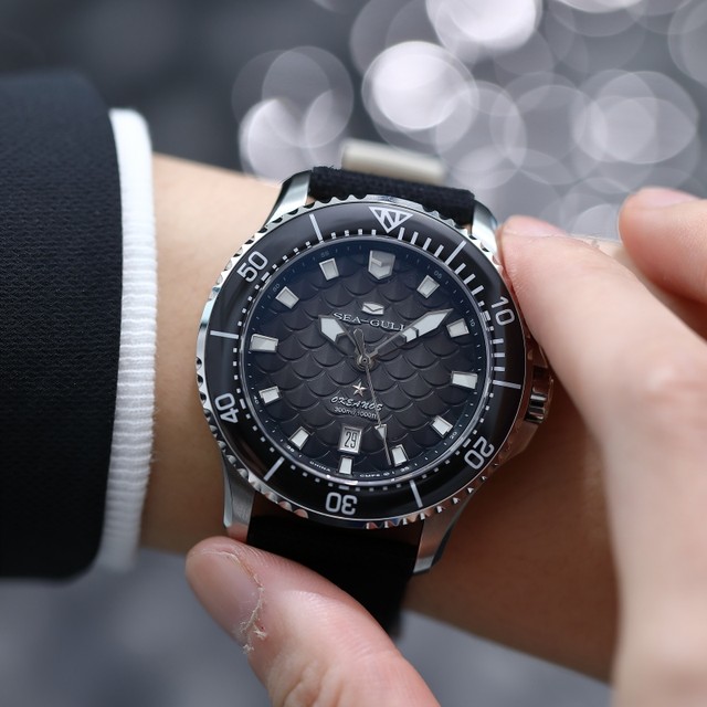 Seagull watch men's Ocean Star Four Sea Dragon King waterproof diving ...