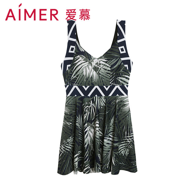 Ireal Genuine Swimsuit Female Palm Palm Style Summer Breakless Puts ...